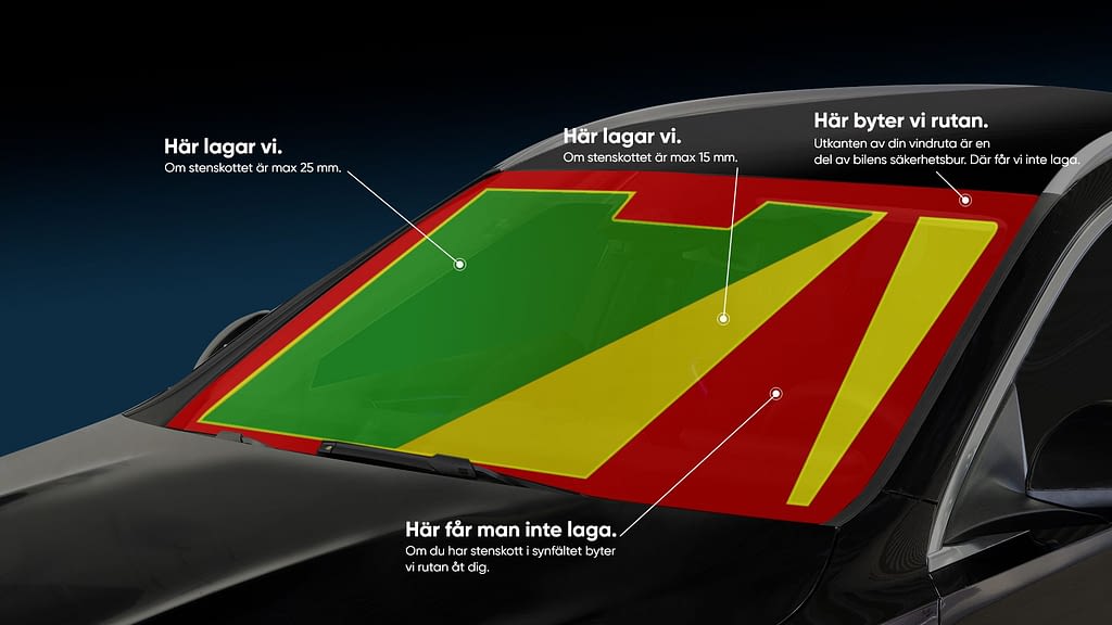 Stenskott – Lagar stenskott samt byter vindrutor › Landrins Bil